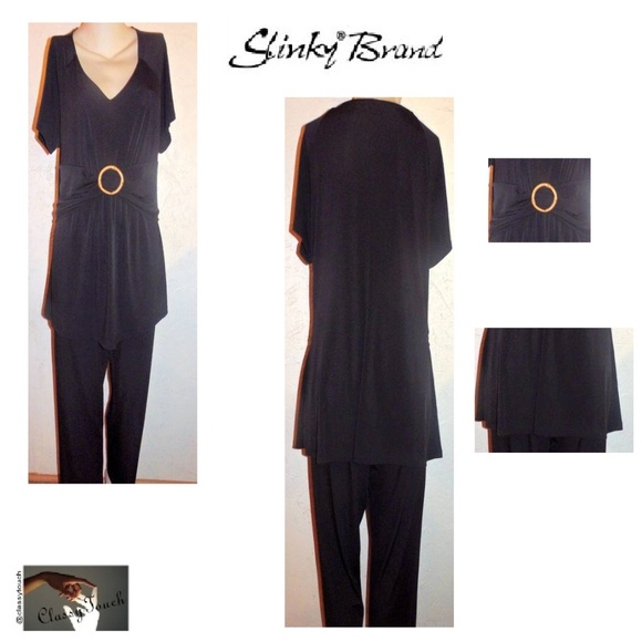 Slinky Brand | Pants & Jumpsuits | Slinky Brand Nwt Black Ant Suit ...